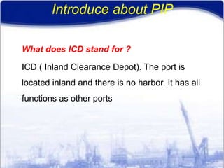 Activities of phuoc long icd port | PPTX