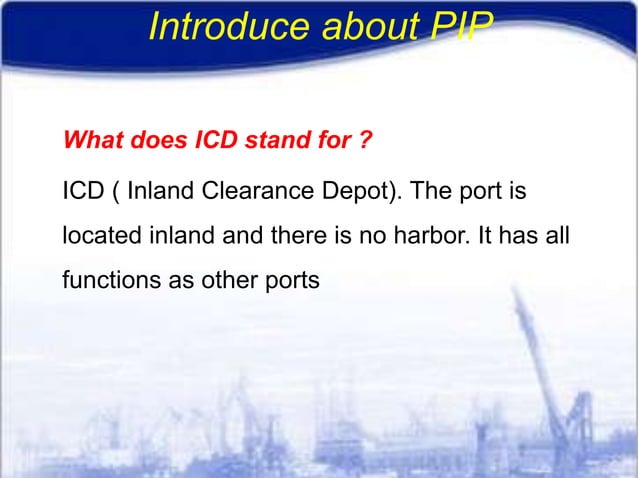 Activities of phuoc long icd port | PPTX | Logistics | Business
