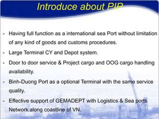 Activities of phuoc long icd port | PPTX