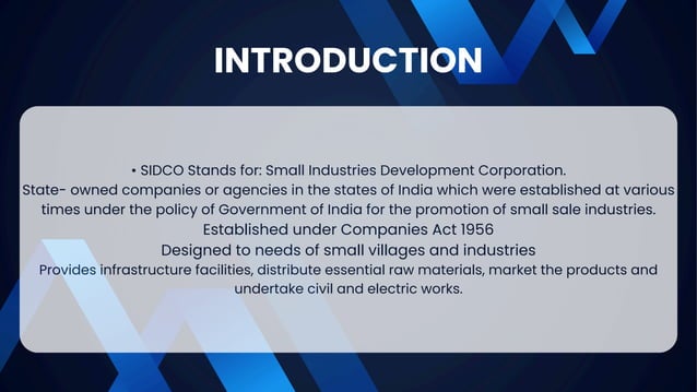 Activities of SIDCO.pdf.pdf important in | PPT