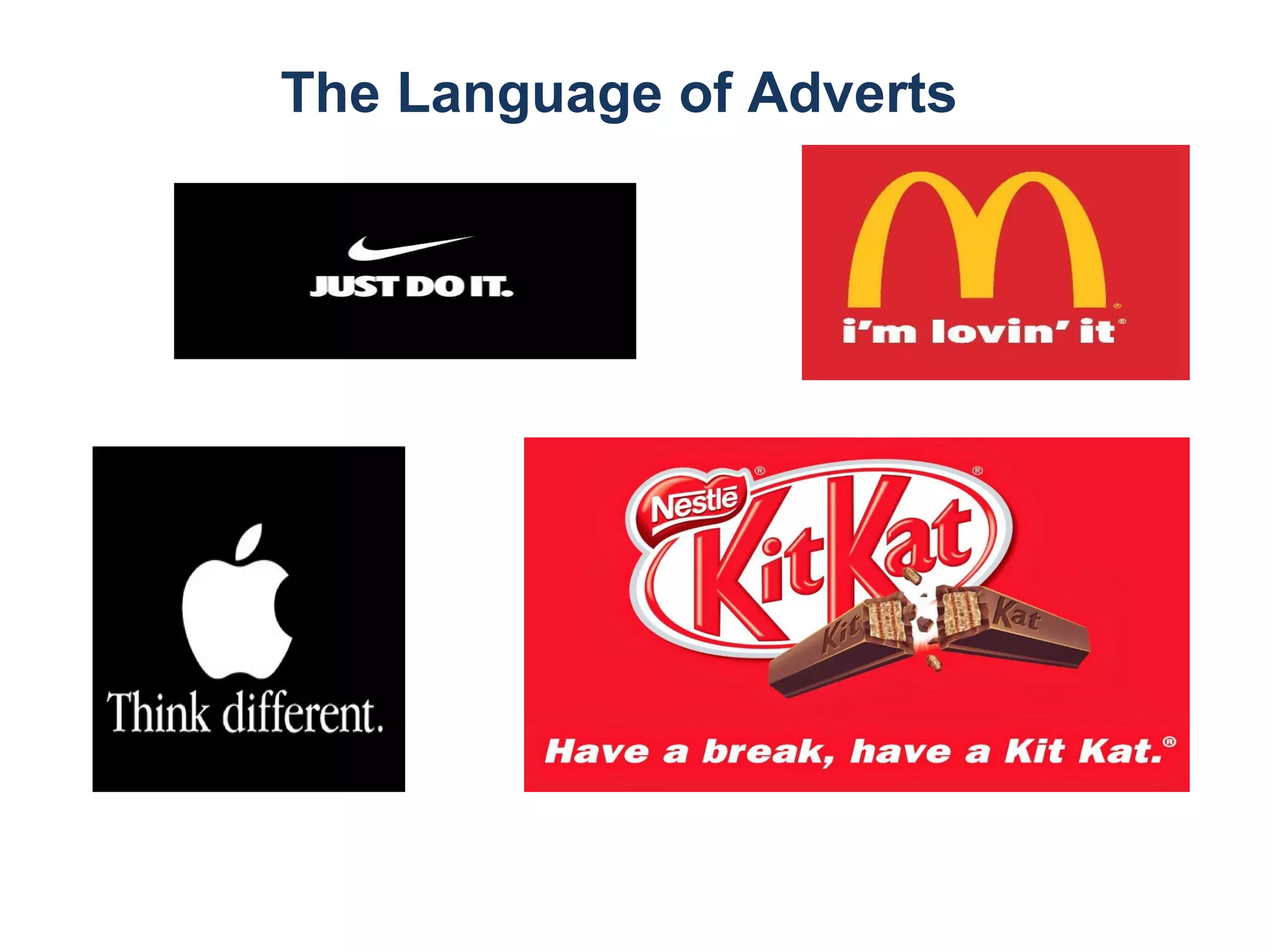 Linguagem da propaganda/ Language in Advertising | PPT