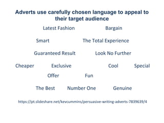 Linguagem da propaganda/ Language in Advertising | PPT