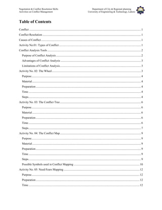 Activities on conflict management | PDF