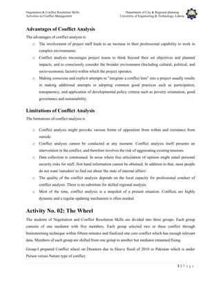 Activities on conflict management | PDF