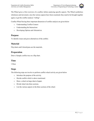 Activities on conflict management | PDF