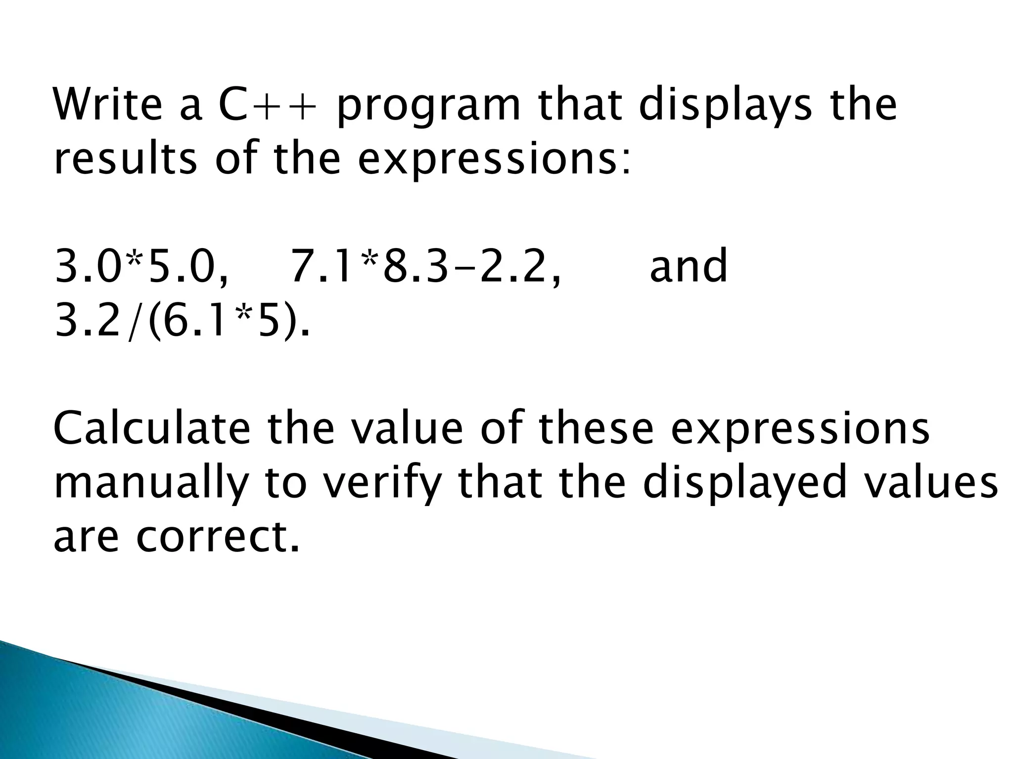 Activities on Operands | PPT