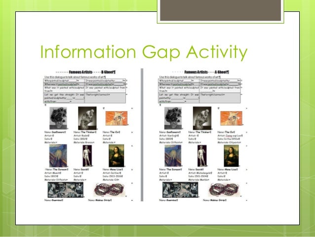 Pin Info Gap Activity