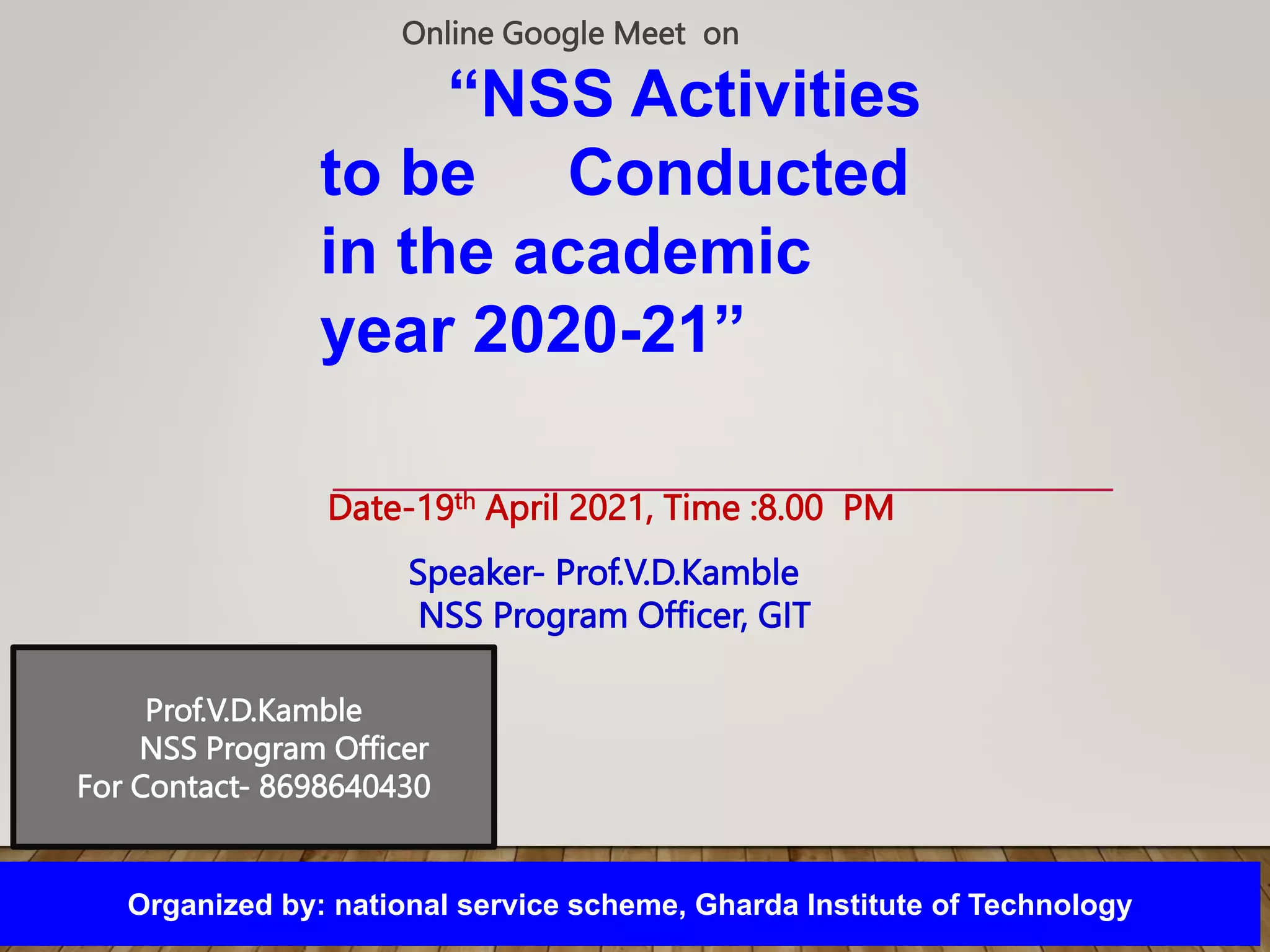 Activities to Be Conducted For the Year 2021.pptx