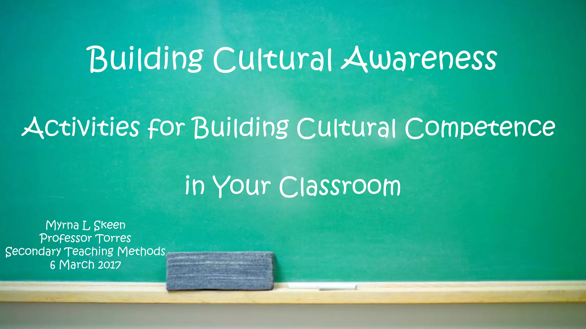 Activities to build cultural competence | PDF