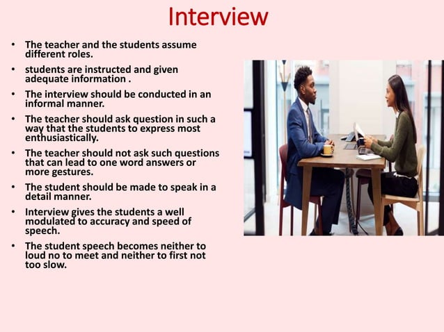 Activities to develop speaking skill in classroom | PPTX