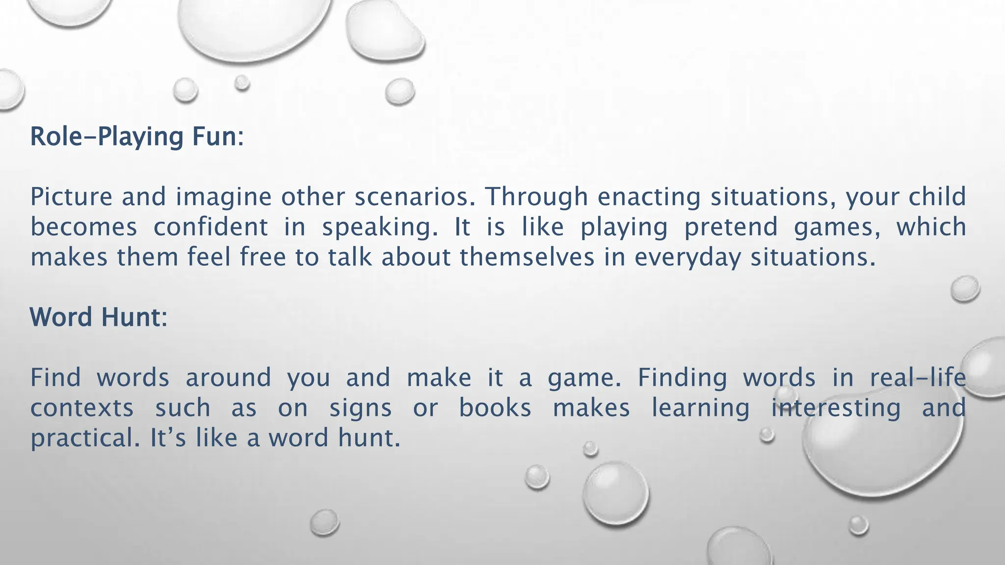 Activities To Help Your Kids Speak Properly | PPTX