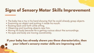 Activities to Improve Sensory Motor Skills of Infants - Spec Kid Club | PPT