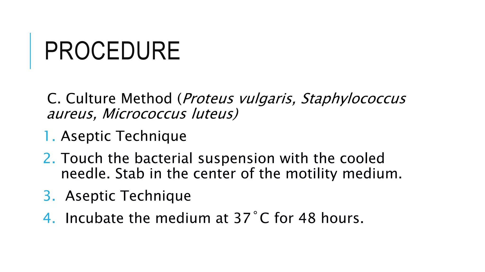 Activity 2 - Determination of Bacterial Motility | PPTX