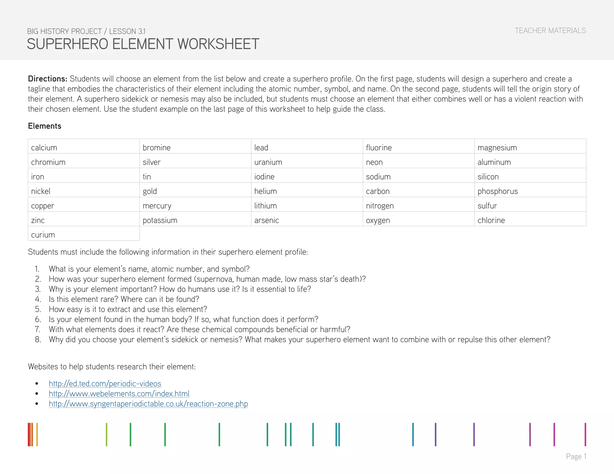 3.1 Superhero Element | PPT