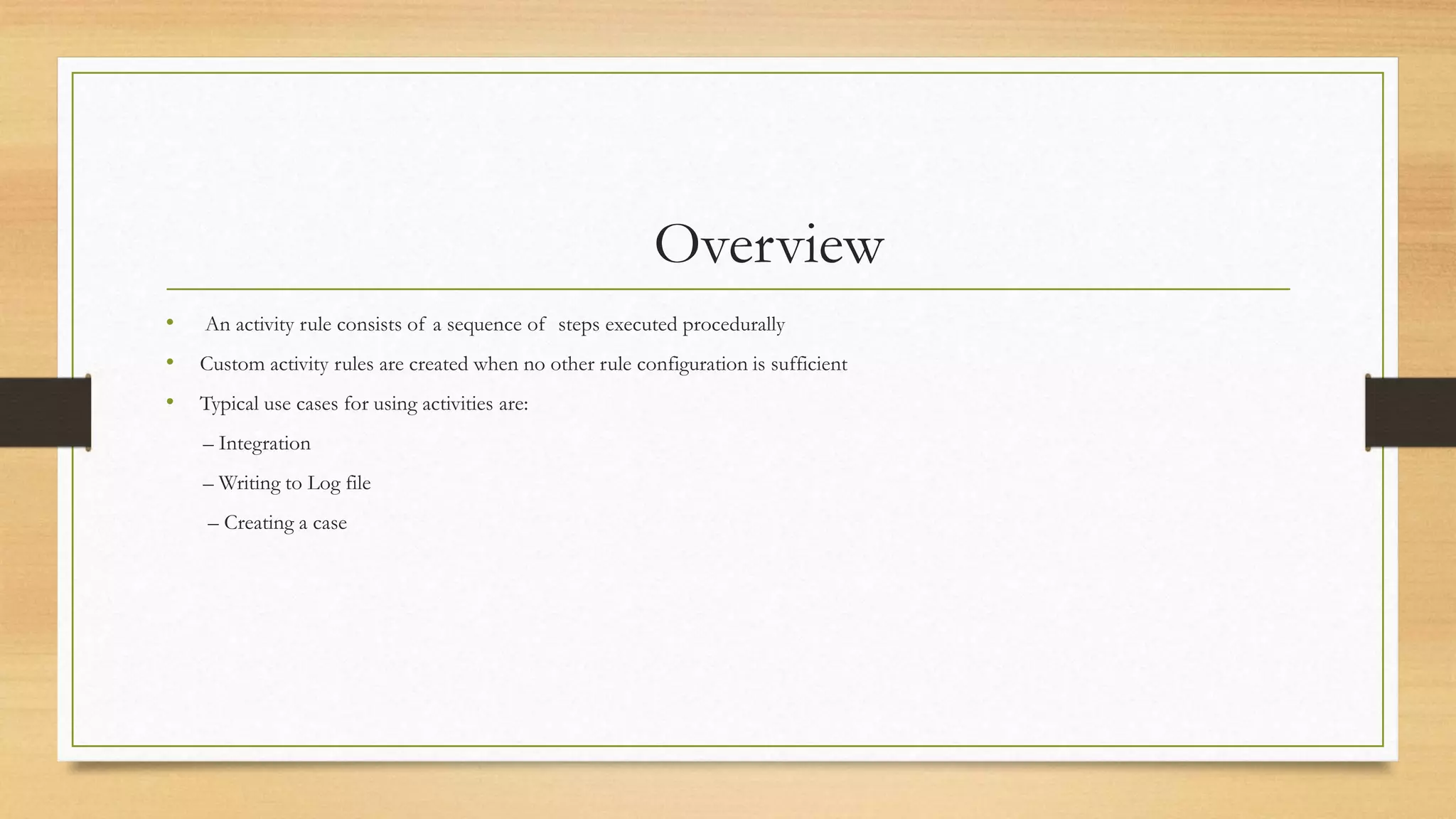 PEGA Activity and Its Methods | PPTX