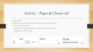 PEGA Activity and Its Methods | PPTX