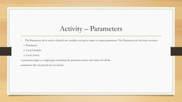 PEGA Activity and Its Methods | PPTX