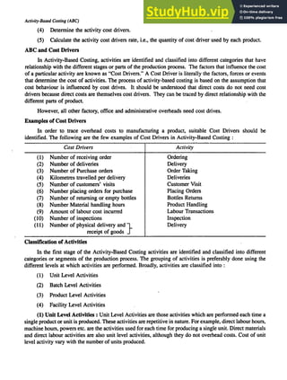 Activity-Based Costing (ABC | PDF