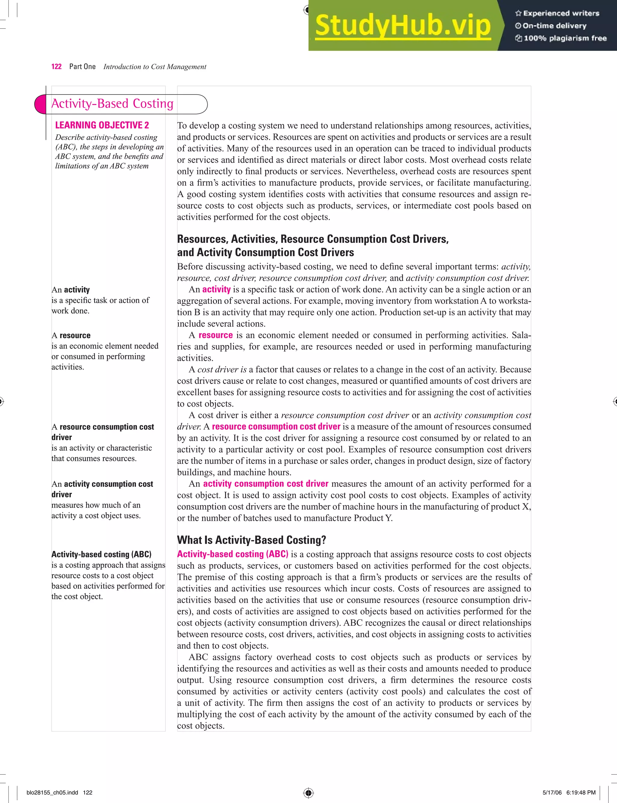 Activity-Based Costing And Management | PDF