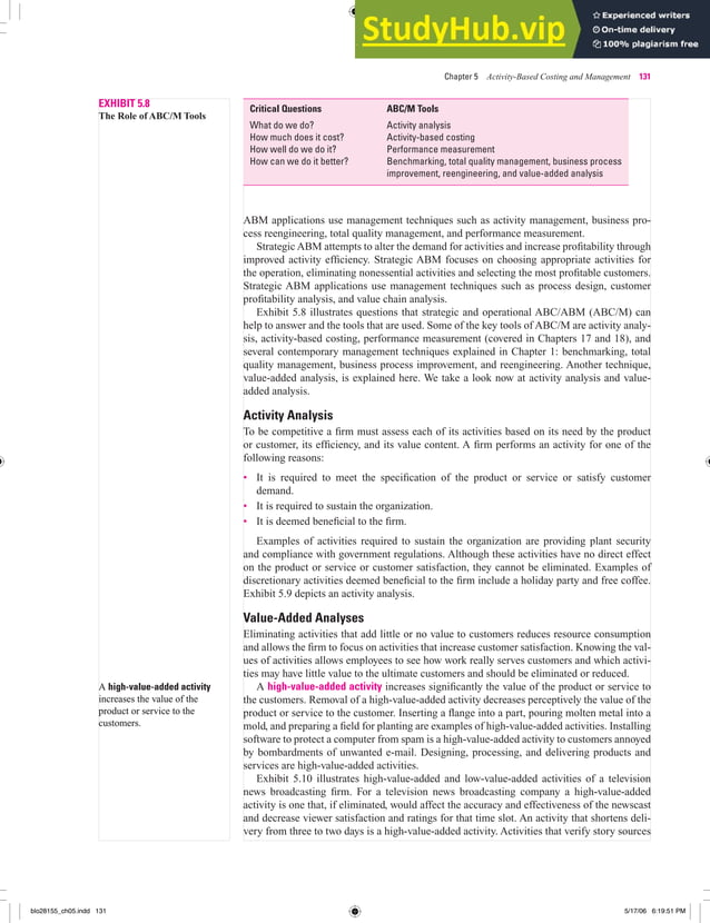 Activity-Based Costing And Management | PDF
