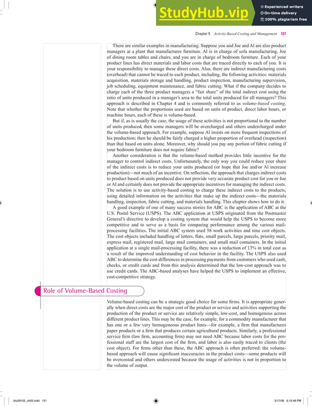 Activity-Based Costing And Management | PDF