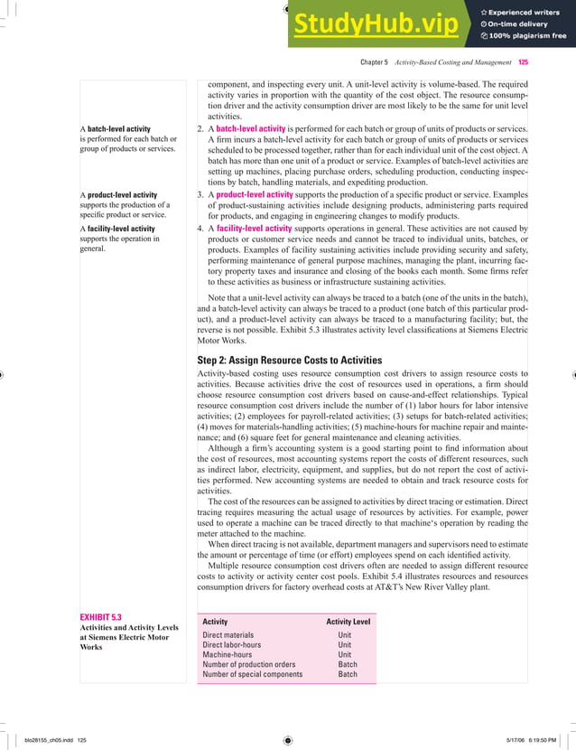 Activity-Based Costing And Management | PDF