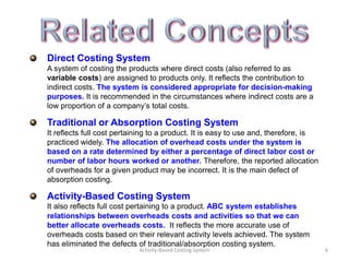 Activity-Based Costing System | PPTX
