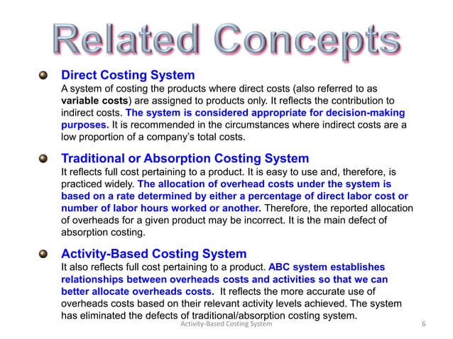 Activity-Based Costing System | PPTX