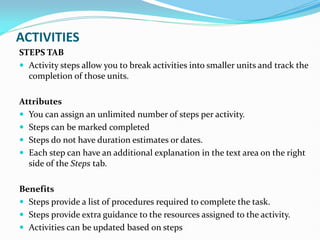 Primavera Project Activity-Codes and Scheduling | PDF