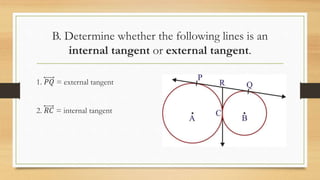 Activity common tangent- external and internal | PPT