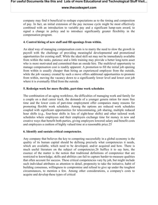 Activity Comparing Industry Trends In Pay Rates Such As It, Fmcg | PDF