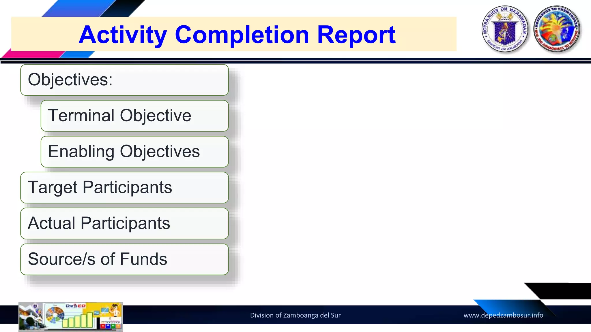 Activity completion-report | PPTX