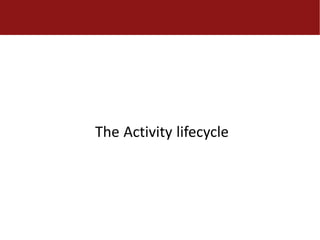 Activity lifecycle | PPTX