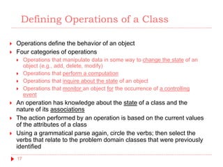 Activity sequence -class and swimlane | PPTX