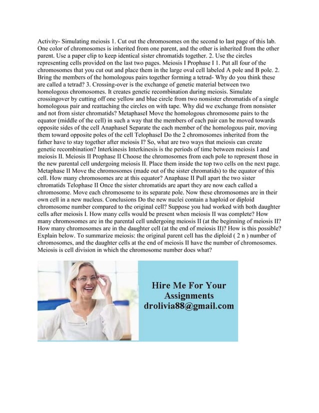 Activity- Simulating meiosis 1- Cut out the chromosomes on the second.docx