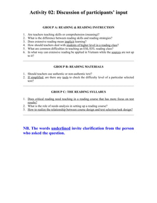 Activity 02 Discussion Questions | DOC