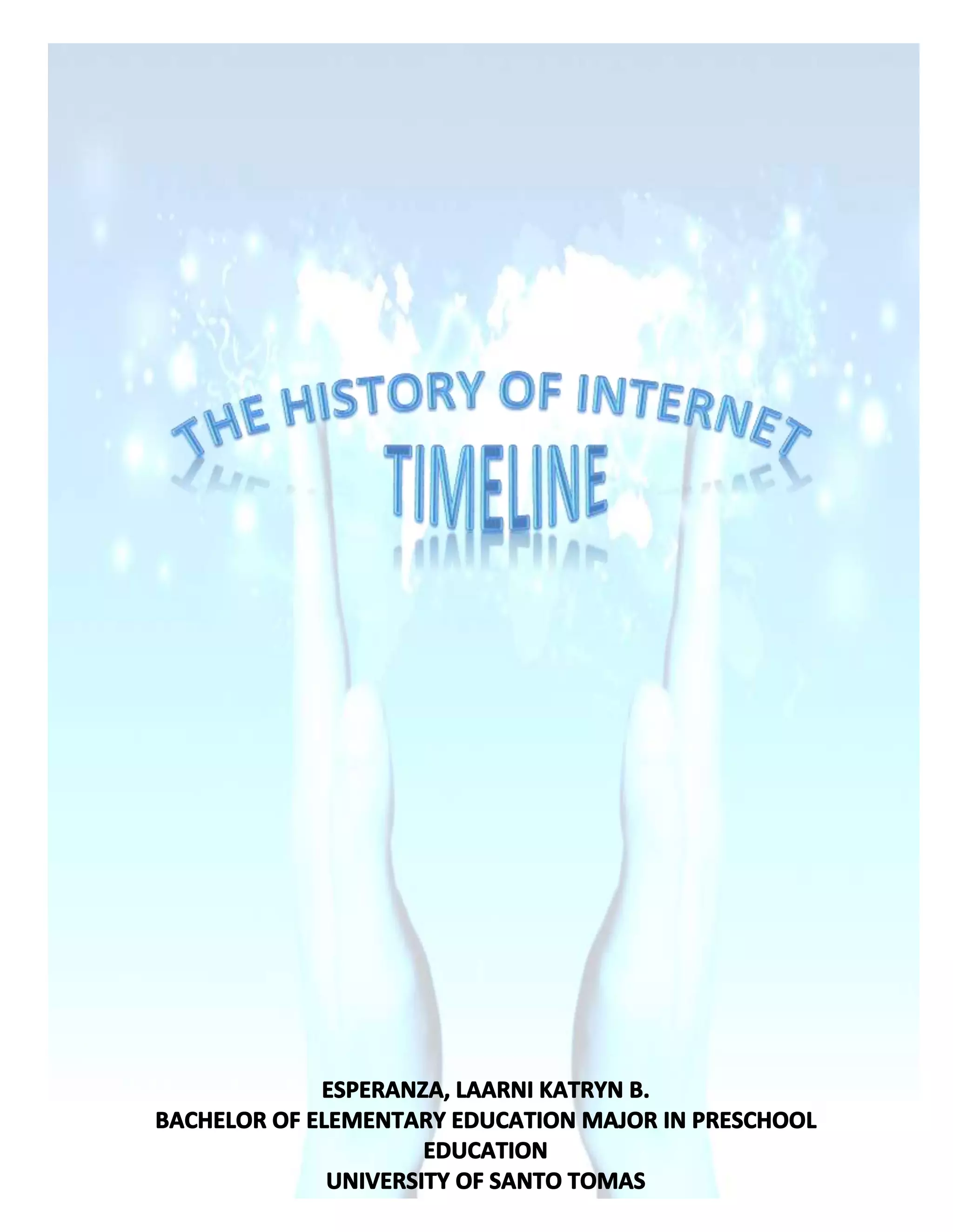 Timeline: The History of Internet | DOCX
