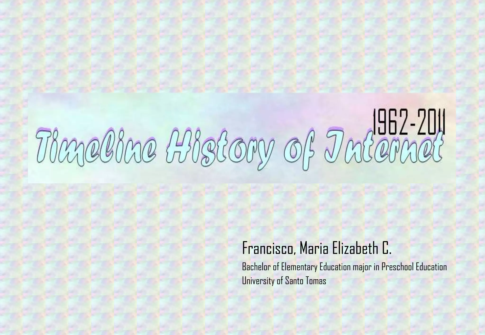 Timeline History of Internet | PPT