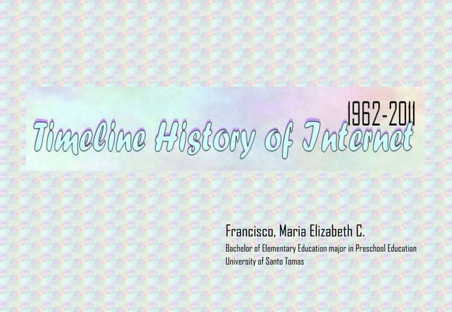 Timeline History of Internet | PPT
