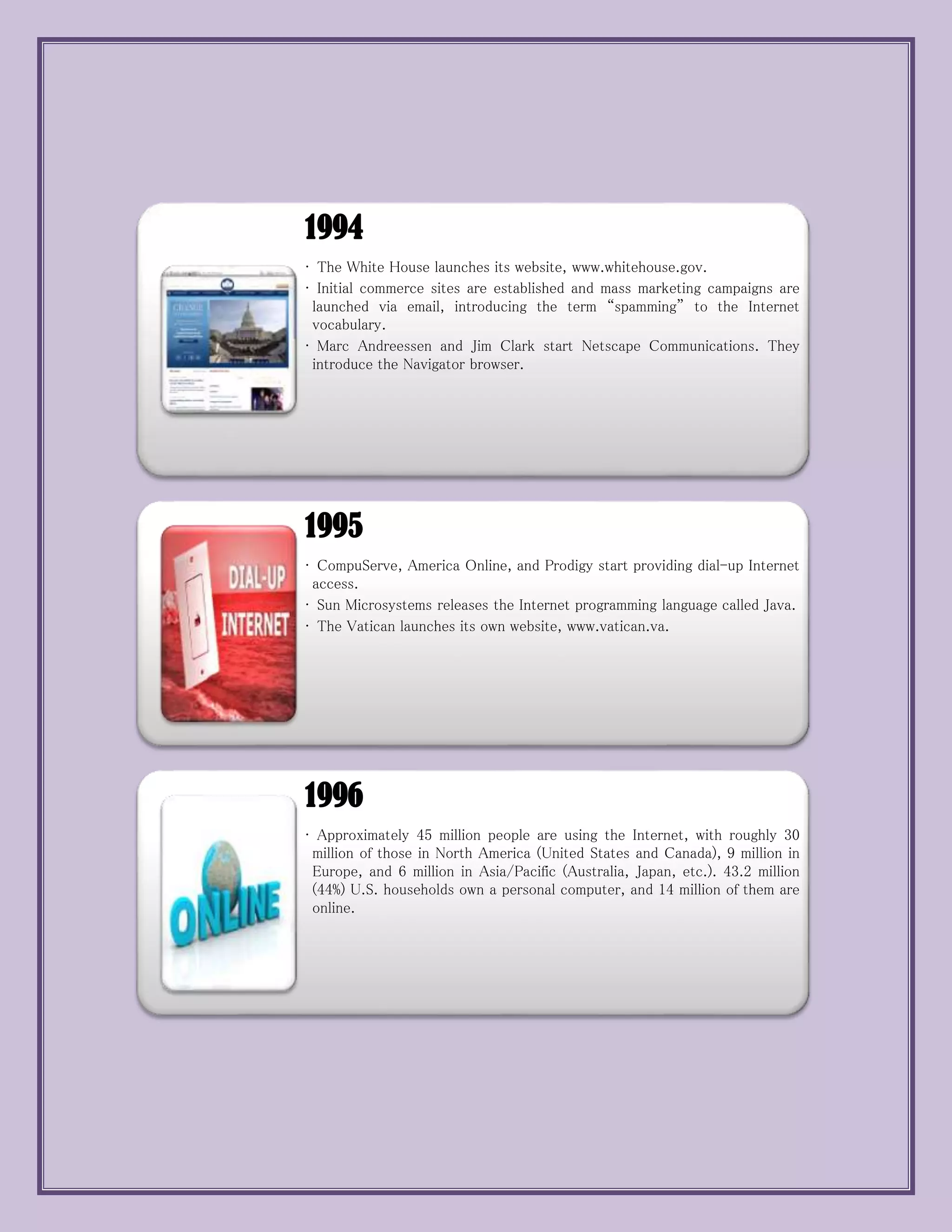 Activity 10 timeline history of internet | DOCX