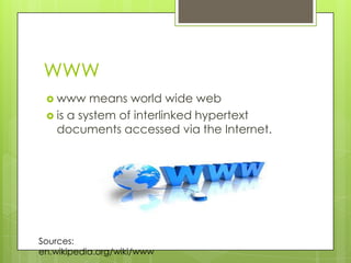 Definition of Internet Terms | PPTX