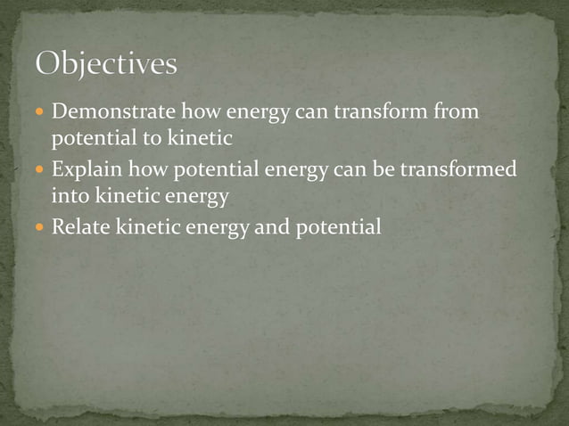 Energy transformation - Science 6 | PPTX
