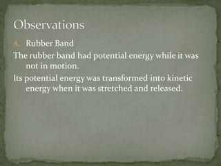 Energy transformation - Science 6 | PPTX