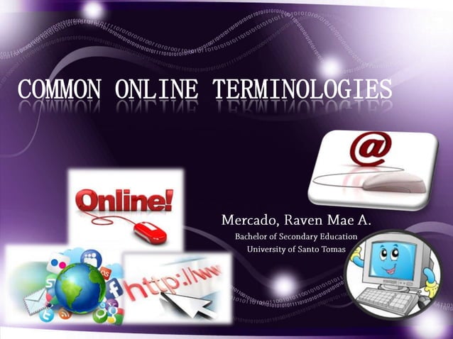 COMMON ONLINE TERMINOLOGIES | PPT
