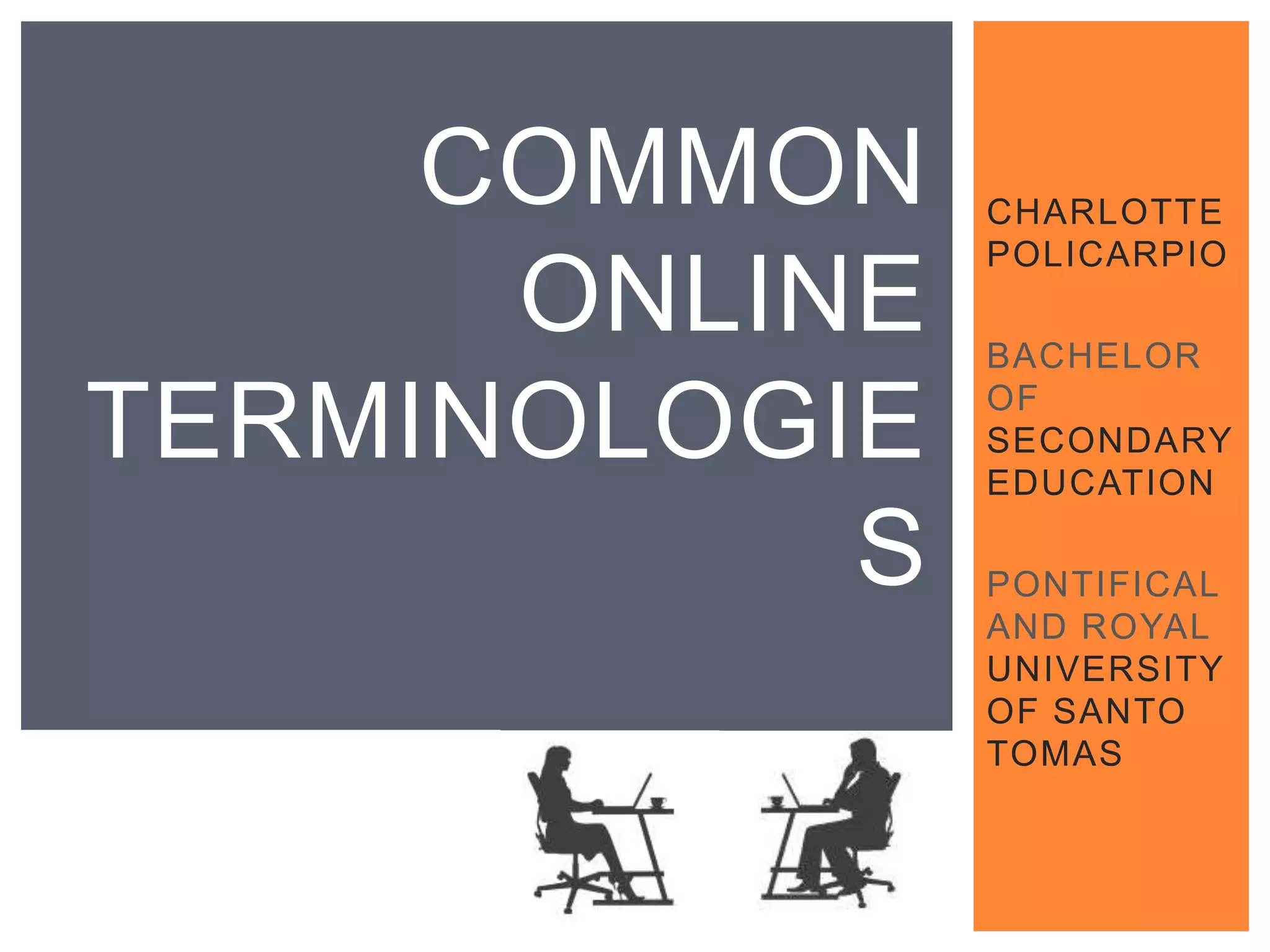 Common Online Terminologies | PPTX