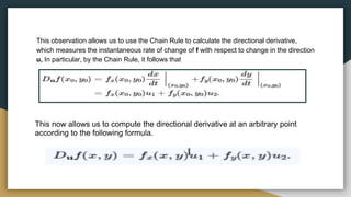 Activity 1 (Directional Derivative and Gradient with minimum 3 ...