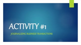 Activity #1 JOURNALIZING BUSINESS TRANSACTIONS.pptx