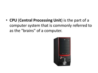 Activity 1 parts of the computer | PPTX | Desktop Publishing | Computer ...