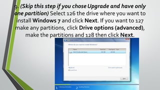 Window 7 Installation | PPT