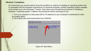 Activity 1 windows 7 installation | PPT